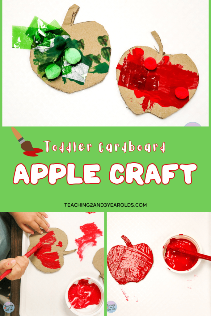 Toddler Cardboard Apple Craft