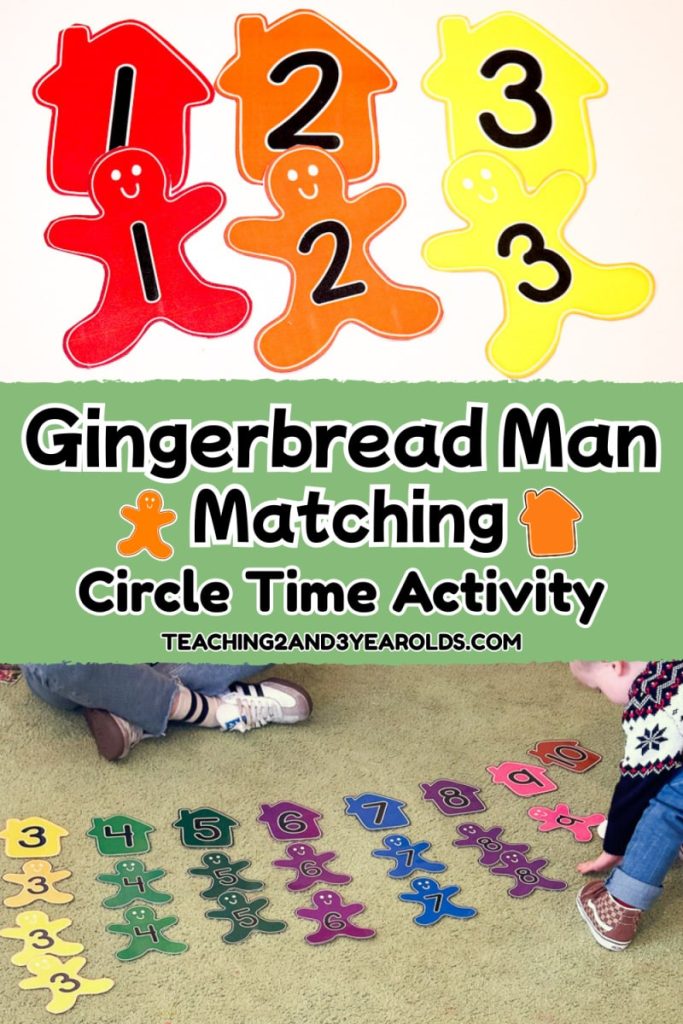 Gingerbread Man Matching Circle Time Activity
